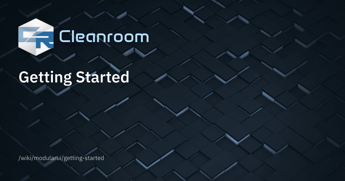 Getting Started | CleanroomMC